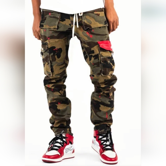 THRT | Jeans | Mens Thrt Distressed Camouflage Cargo Jeans Pants Size 4 ...